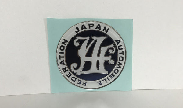 JAF Japan Resin Raised Sticker Japan Automobile Federation JDM Authent ...